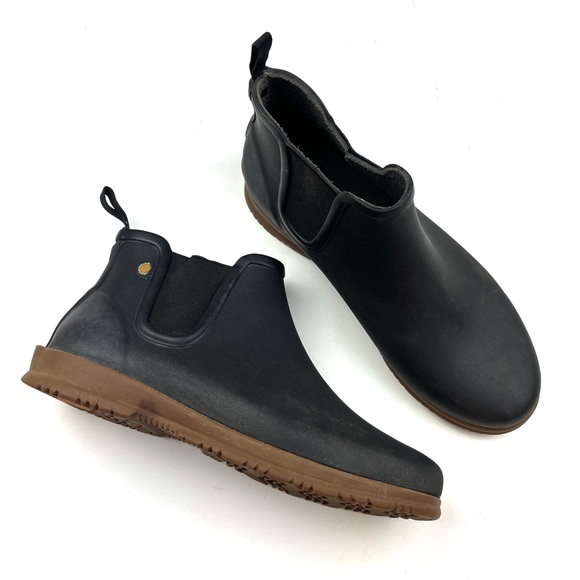 Bogs | Shoes | Bogs Sweetpea Waterproof Chelsea Rain Boots Black Size 8 ...